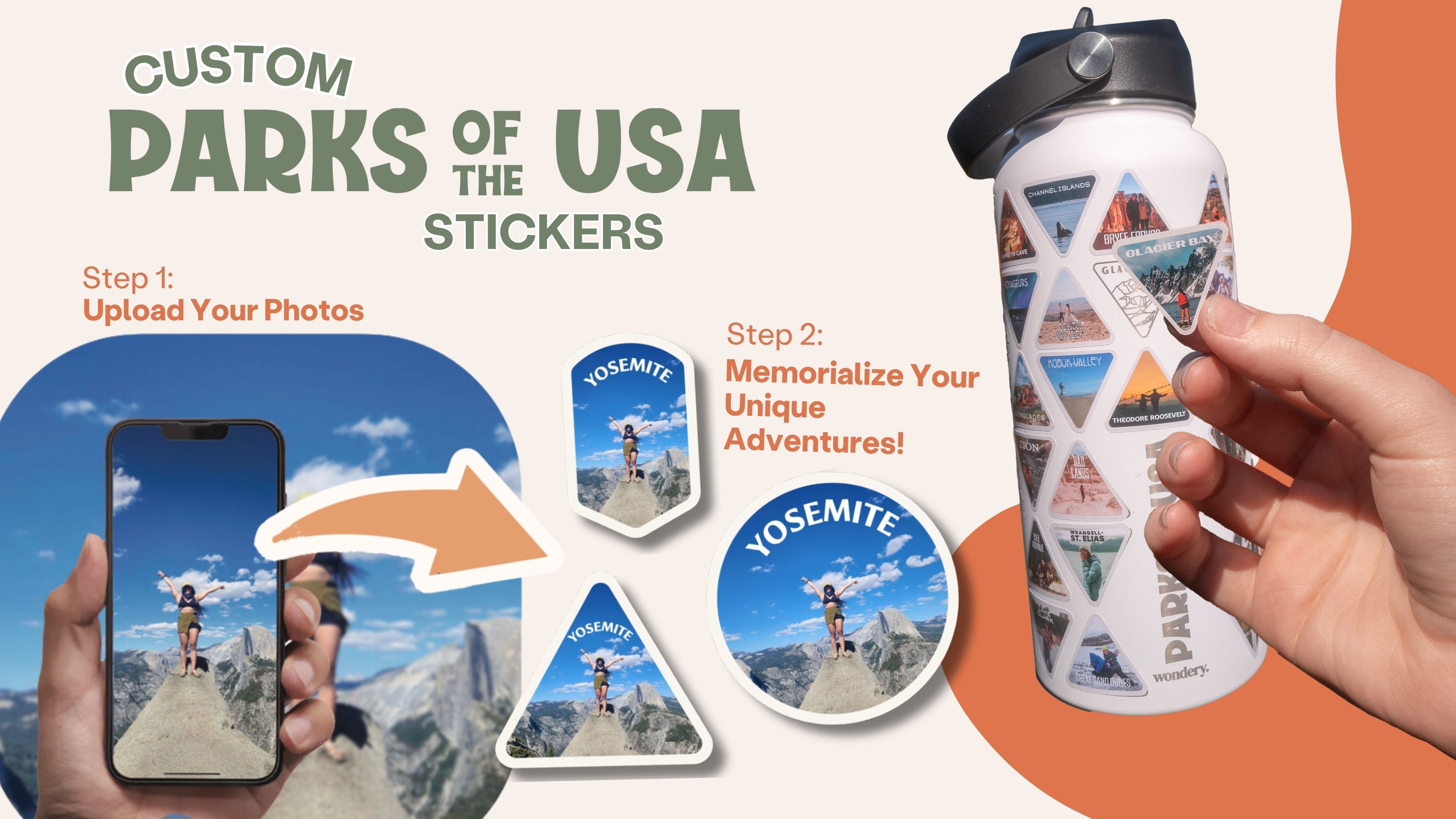 Parks of the USA Custom Stickers