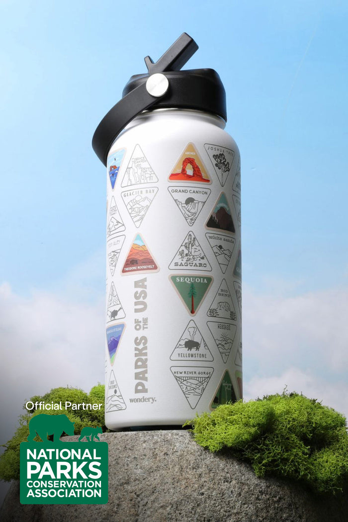The Original Parks of the USA Bucket List Bottle - White